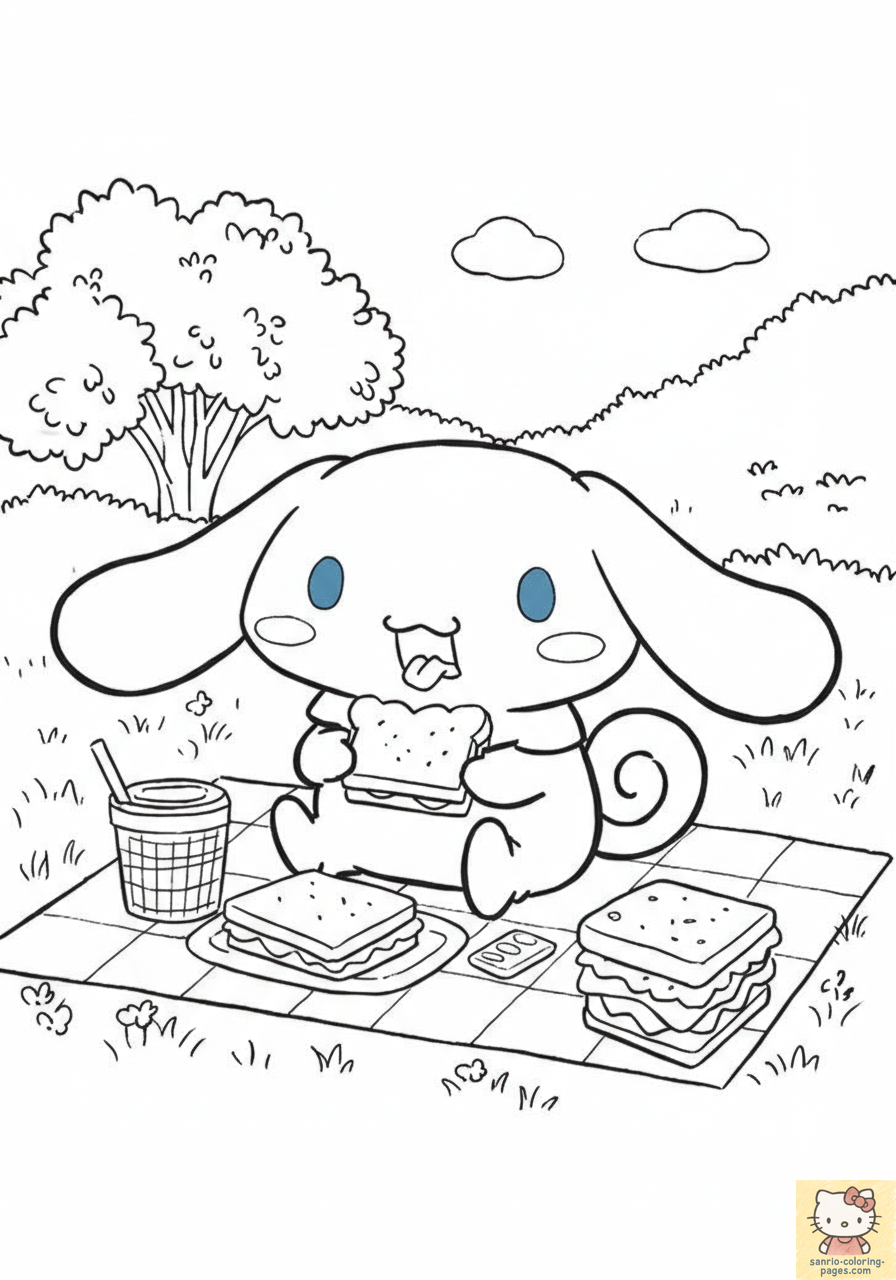 Cinnamoroll Coloring Pages - sanrio-coloring-pages.com