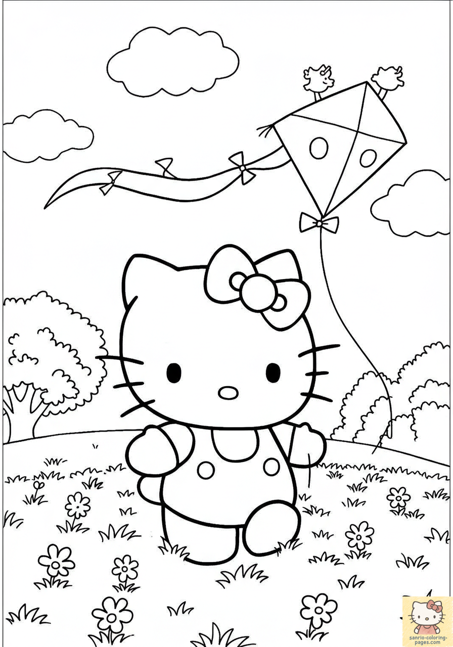 Hello Kitty Coloring Pages - sanrio-coloring-pages.com