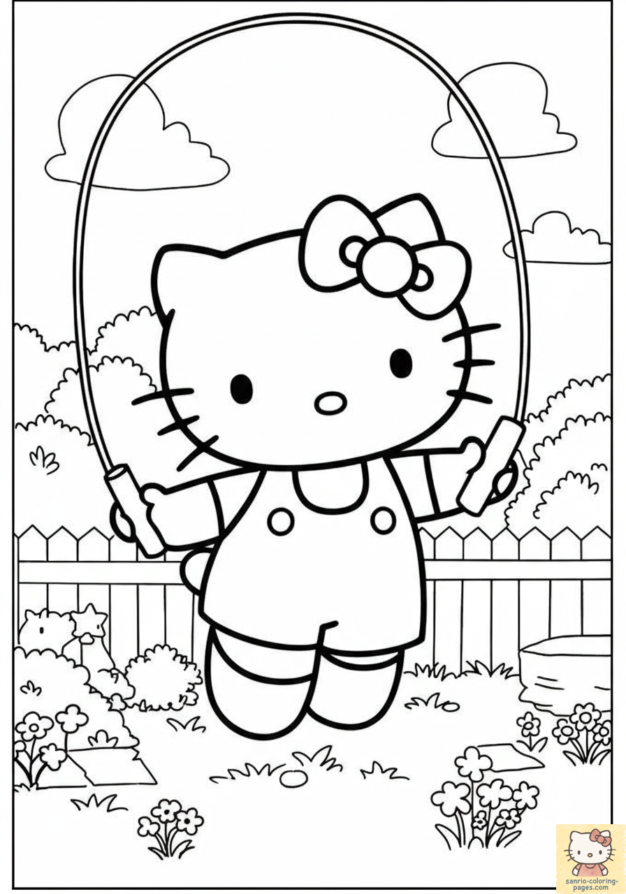 Hello Kitty Coloring Pages - sanrio-coloring-pages.com