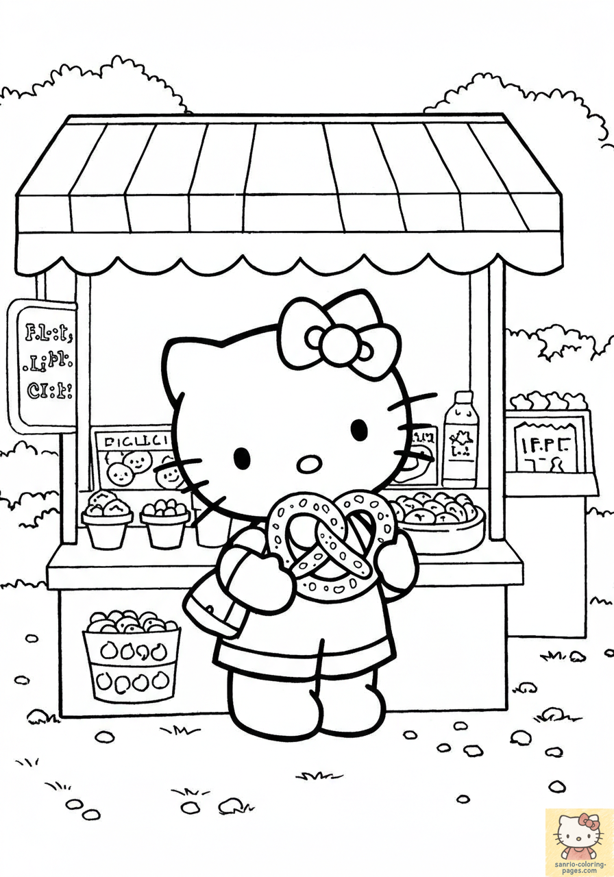 Hello Kitty Coloring Pages - sanrio-coloring-pages.com