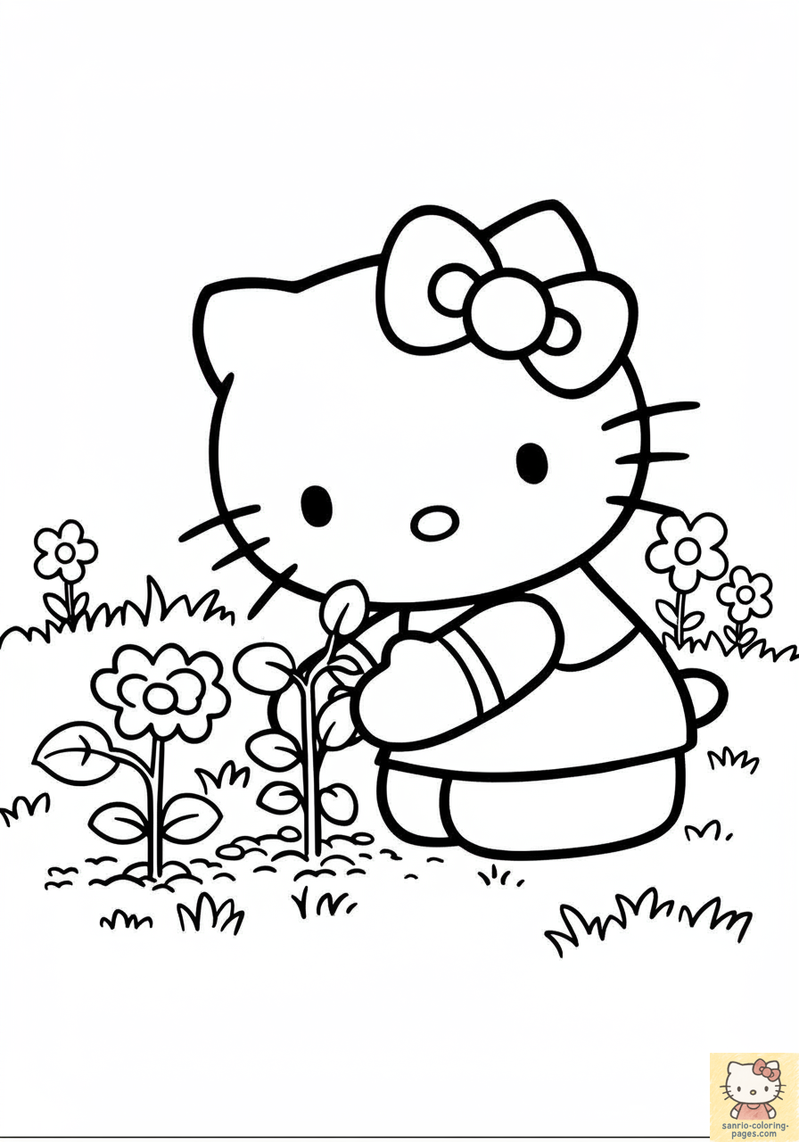 Hello Kitty Coloring Pages - sanrio-coloring-pages.com