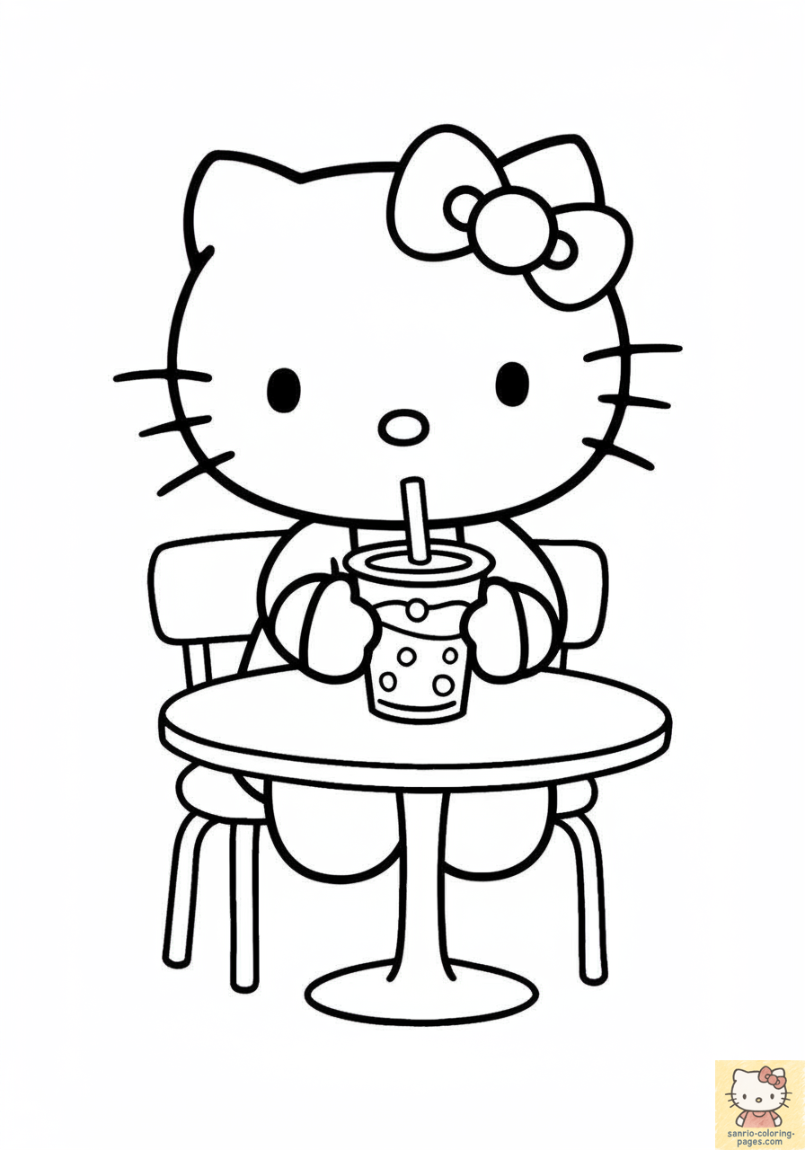 Hello Kitty Coloring Pages - sanrio-coloring-pages.com