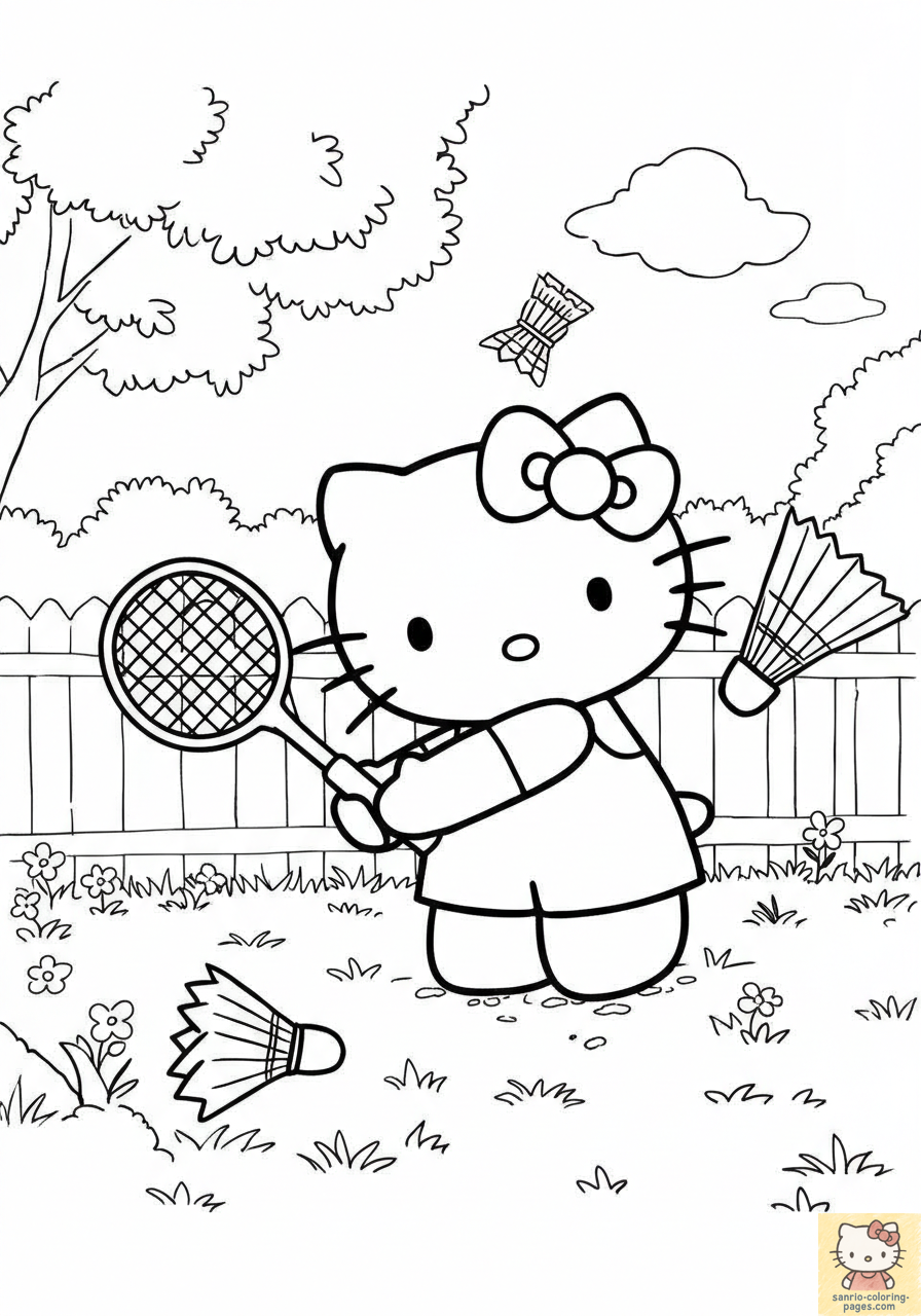 Hello Kitty Coloring Pages - sanrio-coloring-pages.com