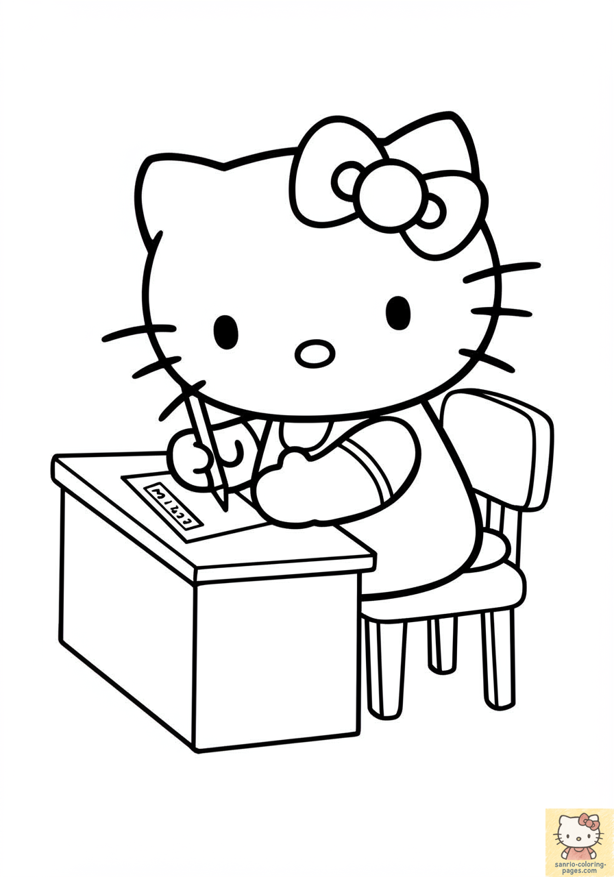 Hello Kitty Coloring Pages - sanrio-coloring-pages.com