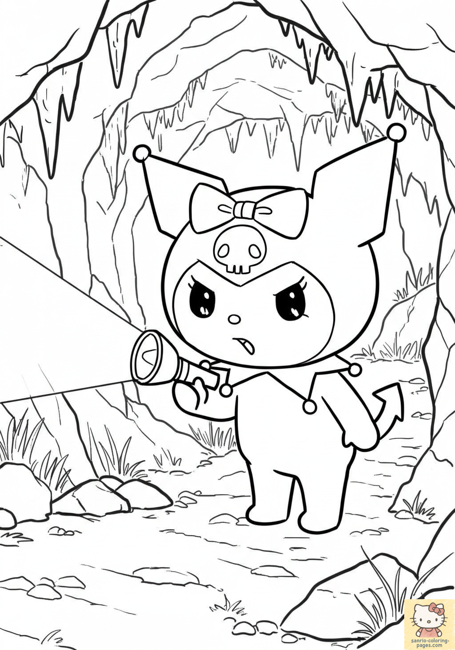 Kuromi Coloring Pages - sanrio-coloring-pages.com