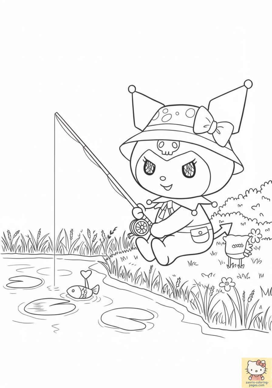 Kuromi Coloring Pages - sanrio-coloring-pages.com