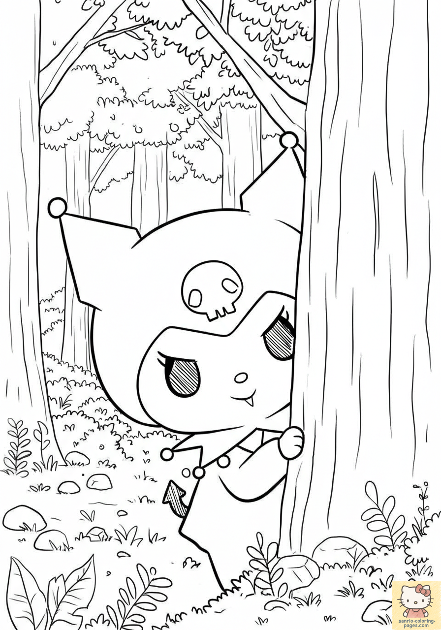 Kuromi Coloring Pages - sanrio-coloring-pages.com