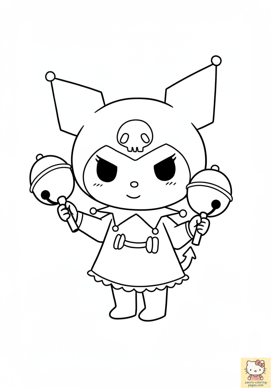 Kuromi Coloring Pages - sanrio-coloring-pages.com