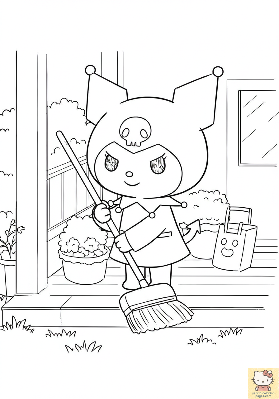 Kuromi Coloring Pages - sanrio-coloring-pages.com