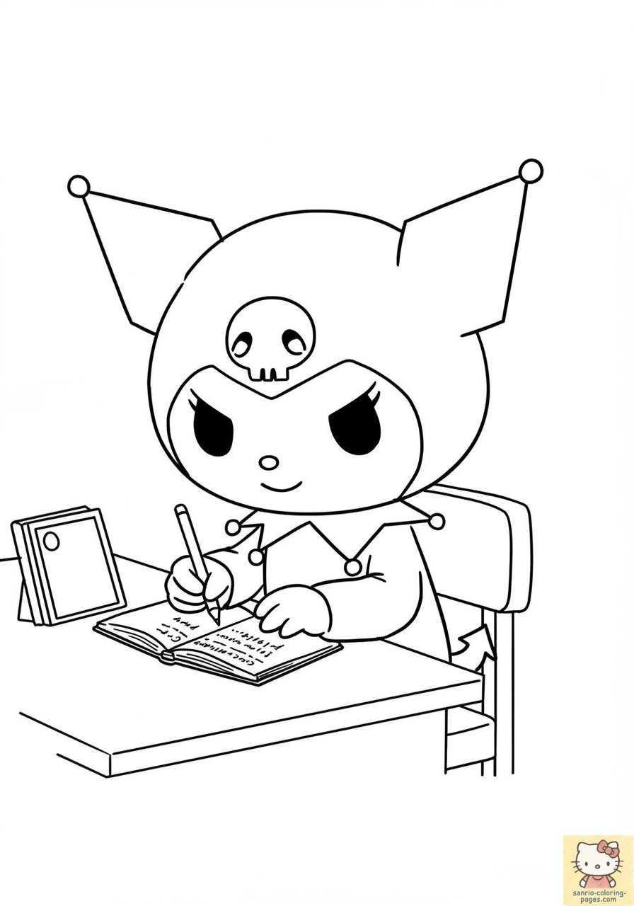 Kuromi Coloring Pages - sanrio-coloring-pages.com
