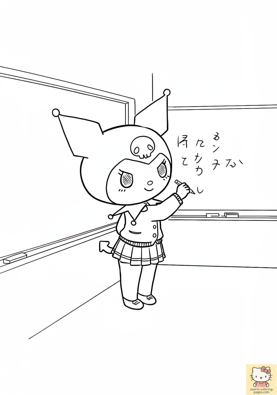 Kuromi Coloring Pages - sanrio-coloring-pages.com