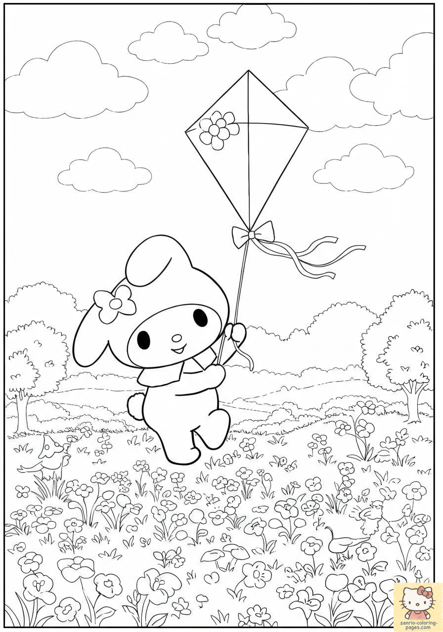 My Melody Coloring Pages - sanrio-coloring-pages.com