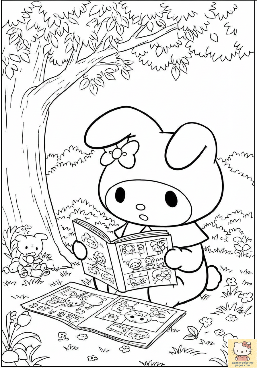 My Melody Coloring Pages - sanrio-coloring-pages.com